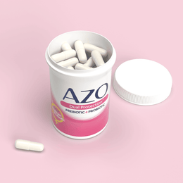 AZO Dual Protection™ Urinary + Vaginal Support, Prebiotic + Probiotic