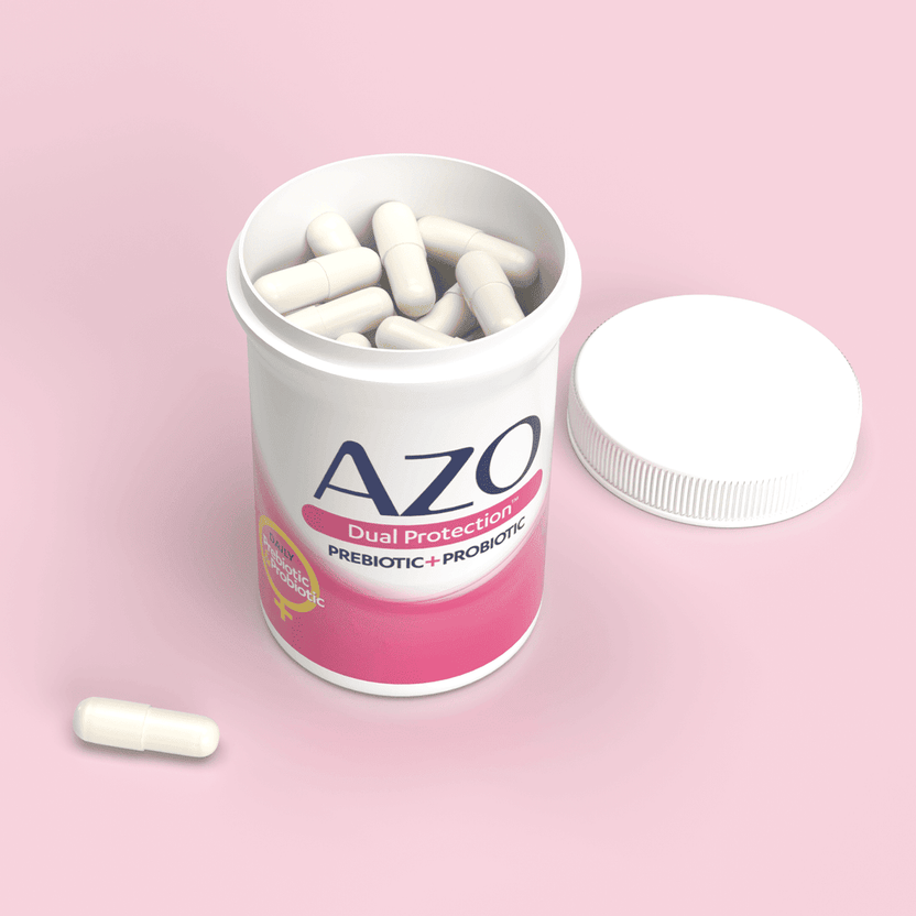 AZO Dual Protection Urinary & Vaginal Support Capsules | Buy Prebiotic ...